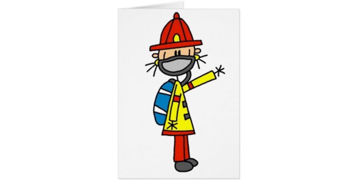 Fireman Stick Figure | Zazzle