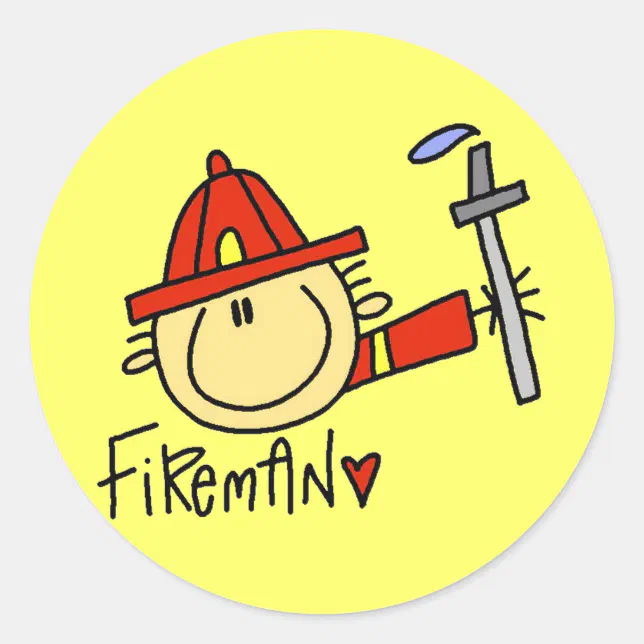 Fireman Stickers | Zazzle