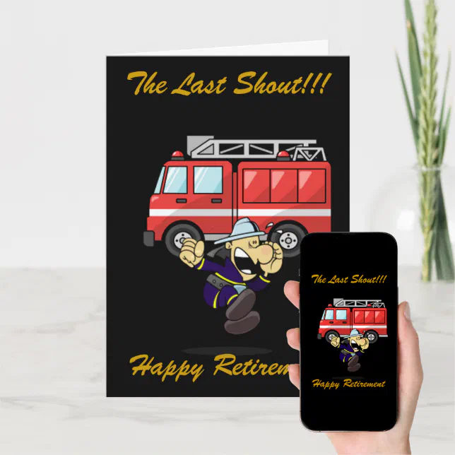 FIREMAN/WOMAN RETIREMENT GREETING CARD | Zazzle