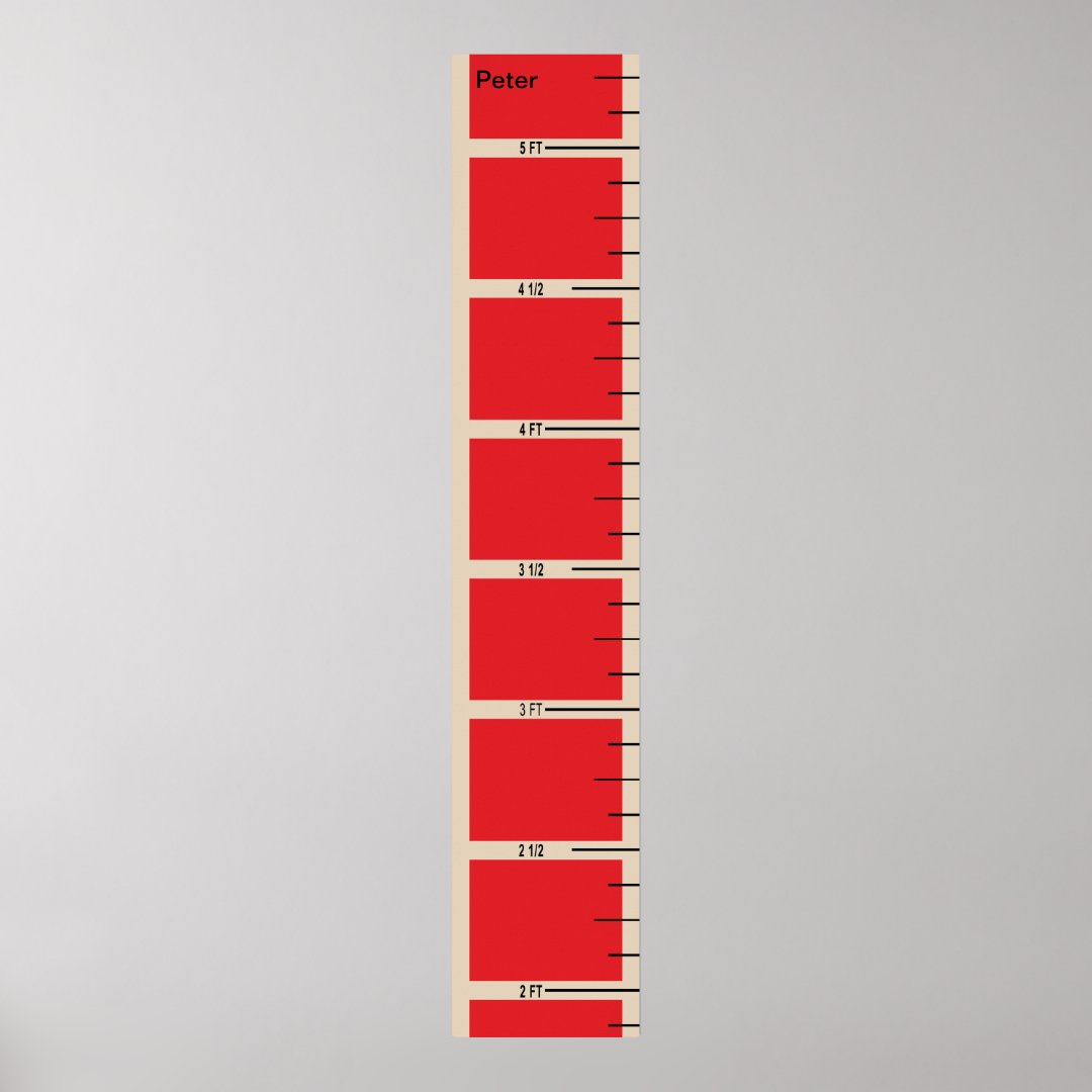 Fireman's Ladder Growth Chart | Zazzle