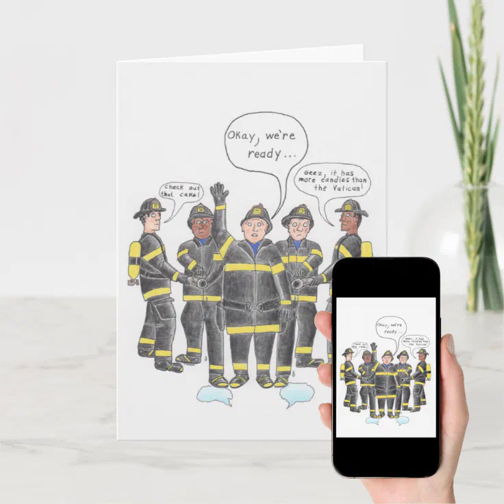 Firemen Card | Zazzle