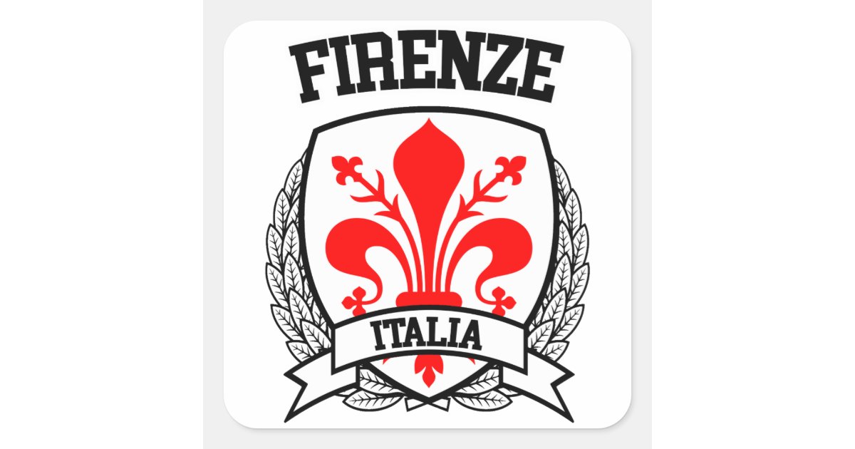 Firenze Square Sticker | Zazzle