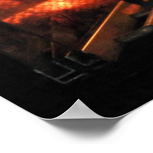 Fireplace Poster | Zazzle