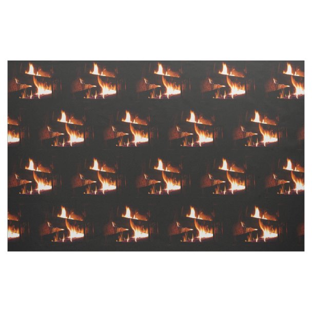 Fire Flames Fabric | Zazzle