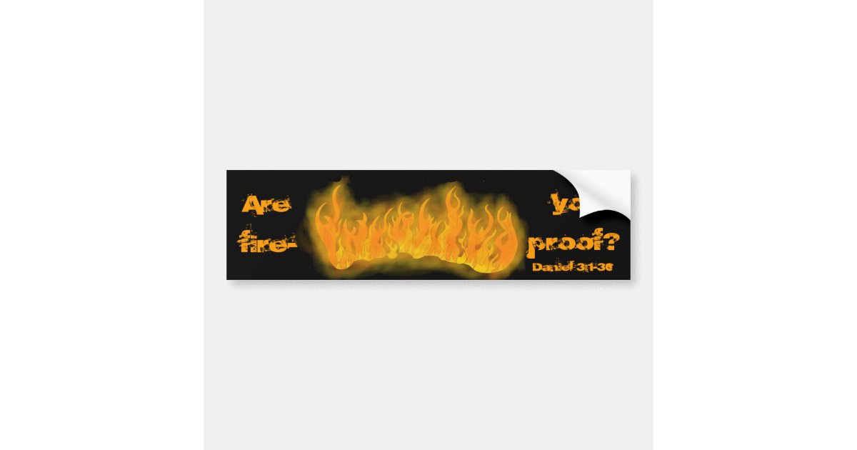 fireproof sticker | Zazzle