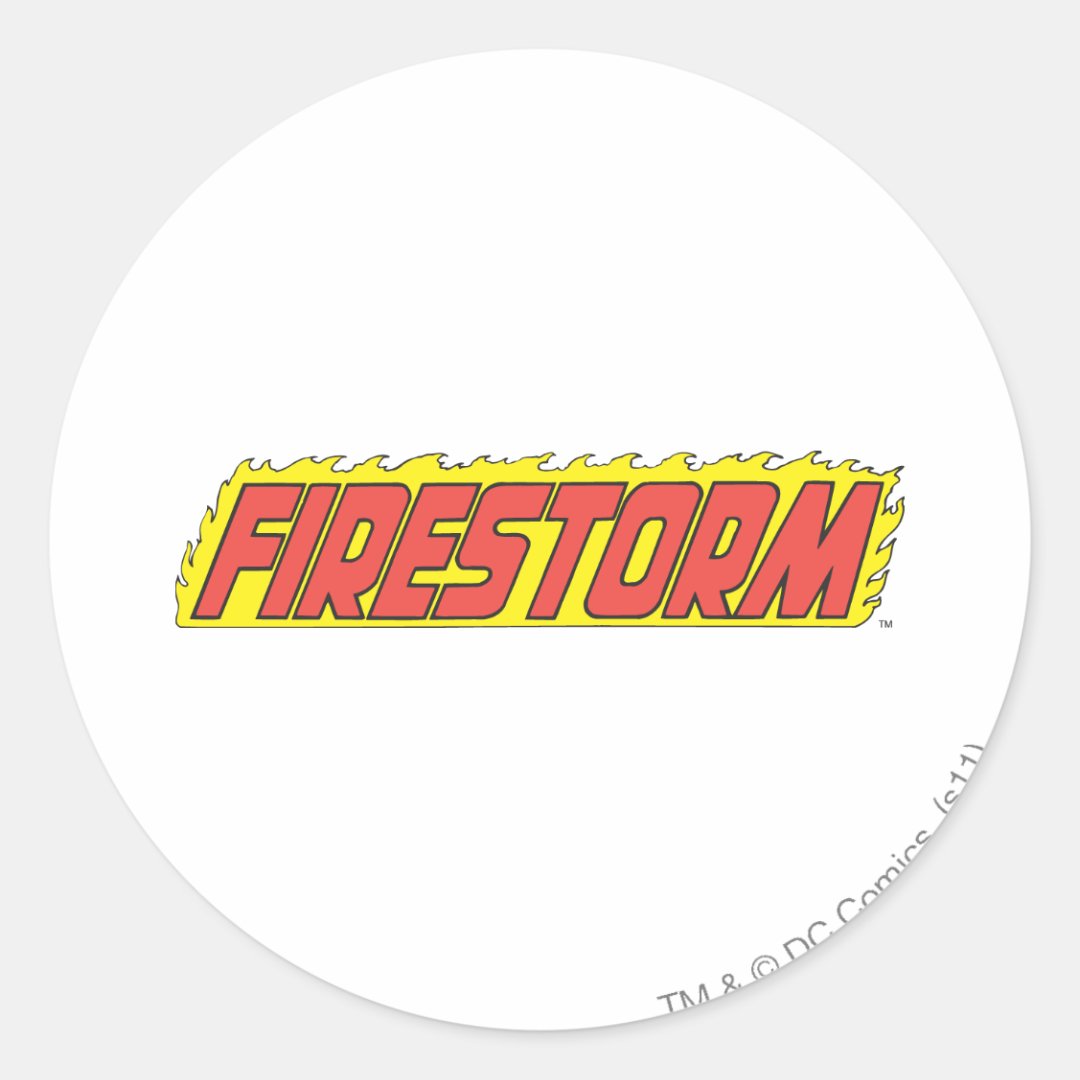 Firestorm Logo Classic Round Sticker | Zazzle