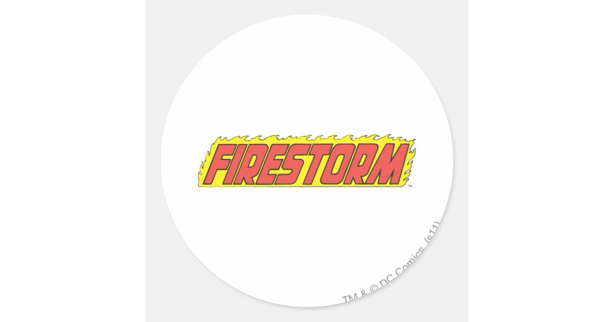 Firestorm Logo Classic Round Sticker | Zazzle
