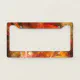 Firestorm Nova Abstract Art License Plate Frame | Zazzle