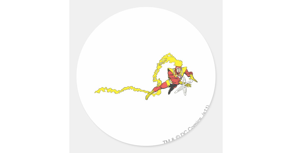 Firestorm Trail of Flames Classic Round Sticker | Zazzle