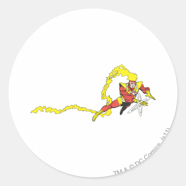 Firestorm Trail of Flames Classic Round Sticker | Zazzle