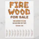 Firewood Fire Wood for Sale Flyer Tear Off Strips | Zazzle