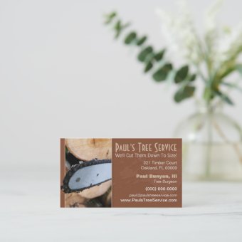 Firewood/Tree Service Business Card | Zazzle