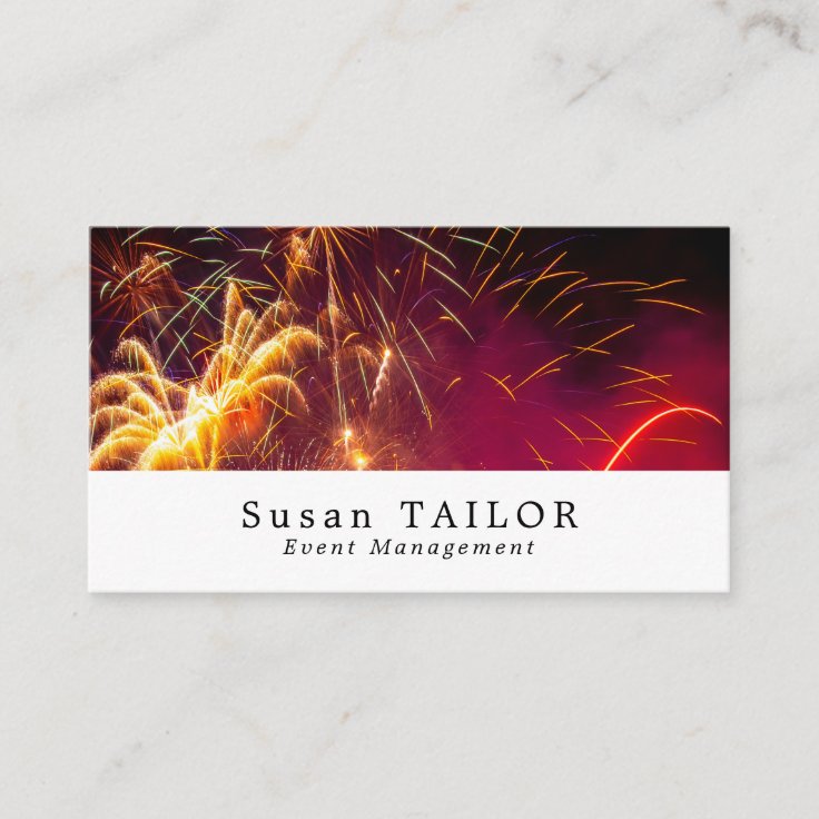 Firework Display, Event Planner Business Card | Zazzle
