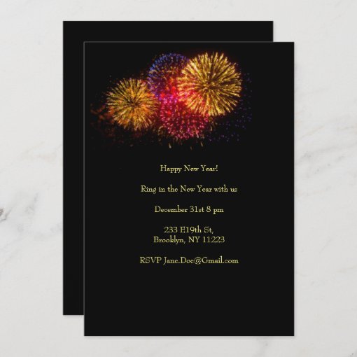 Firework Invitation | Zazzle