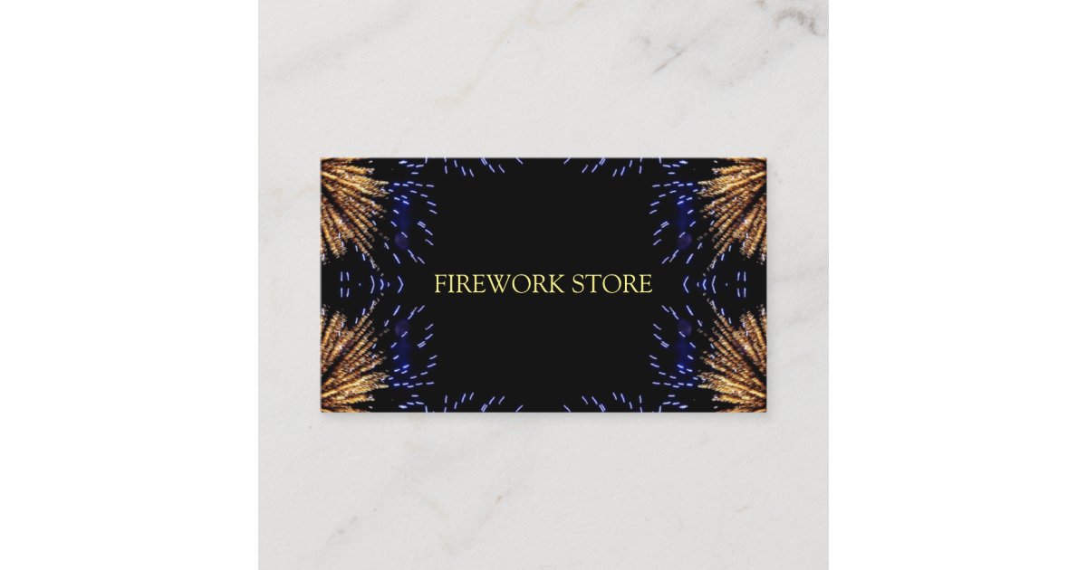 Firework Party Business Card | Zazzle