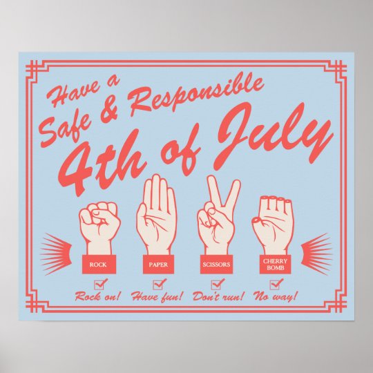 Firework Safety Poster | Zazzle.com