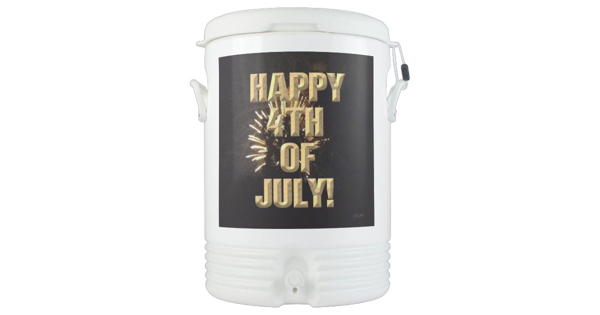 Fireworks 10 4th of July Igloo beverage cooler | Zazzle