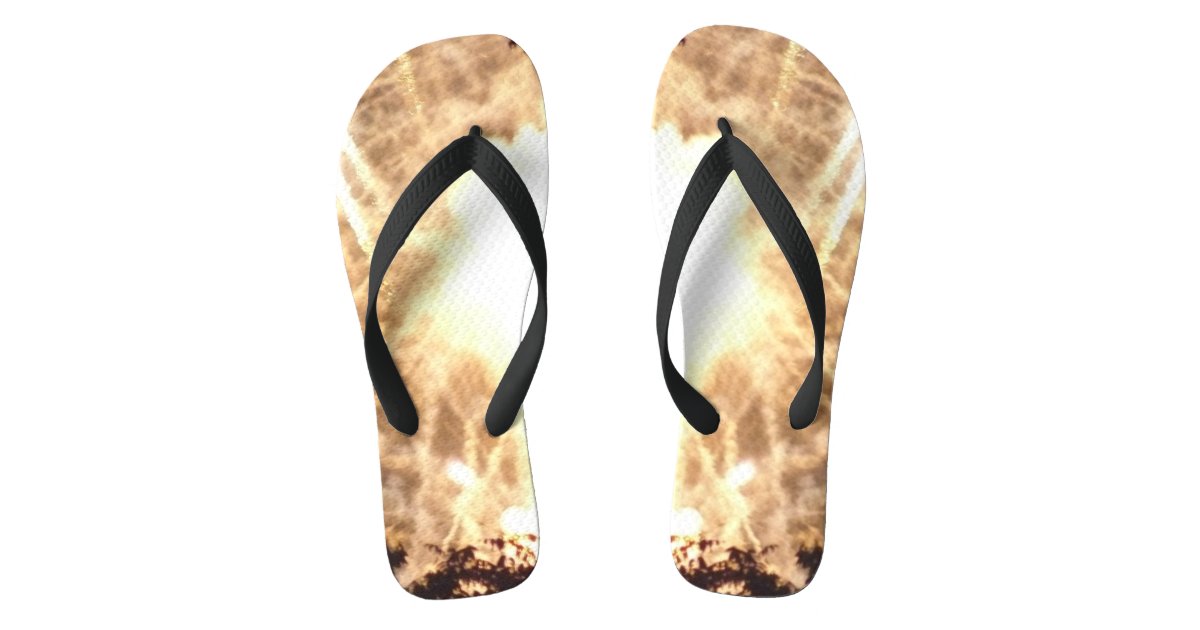Fireworks 15 wide flip flops | Zazzle