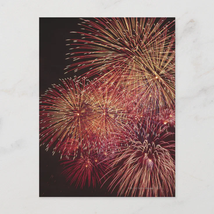 Fireworks 3 postcard | Zazzle