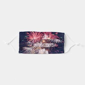 Fireworks 4th Of July Independence Day Adult Cloth Face Mask | Zazzle