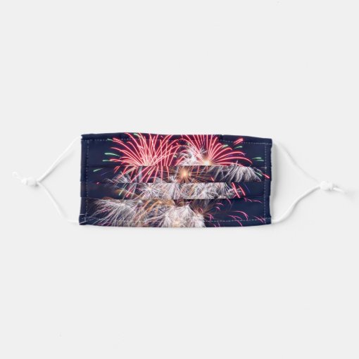 Fireworks 4th Of July Independence Day Adult Cloth Face Mask | Zazzle