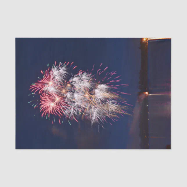 Fireworks 4th Of July Independence Day Decoupage Tissue Paper | Zazzle