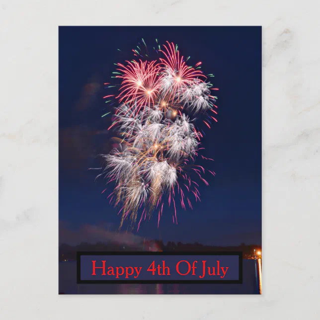 Fireworks 4th Of July Independence Day Postcard | Zazzle