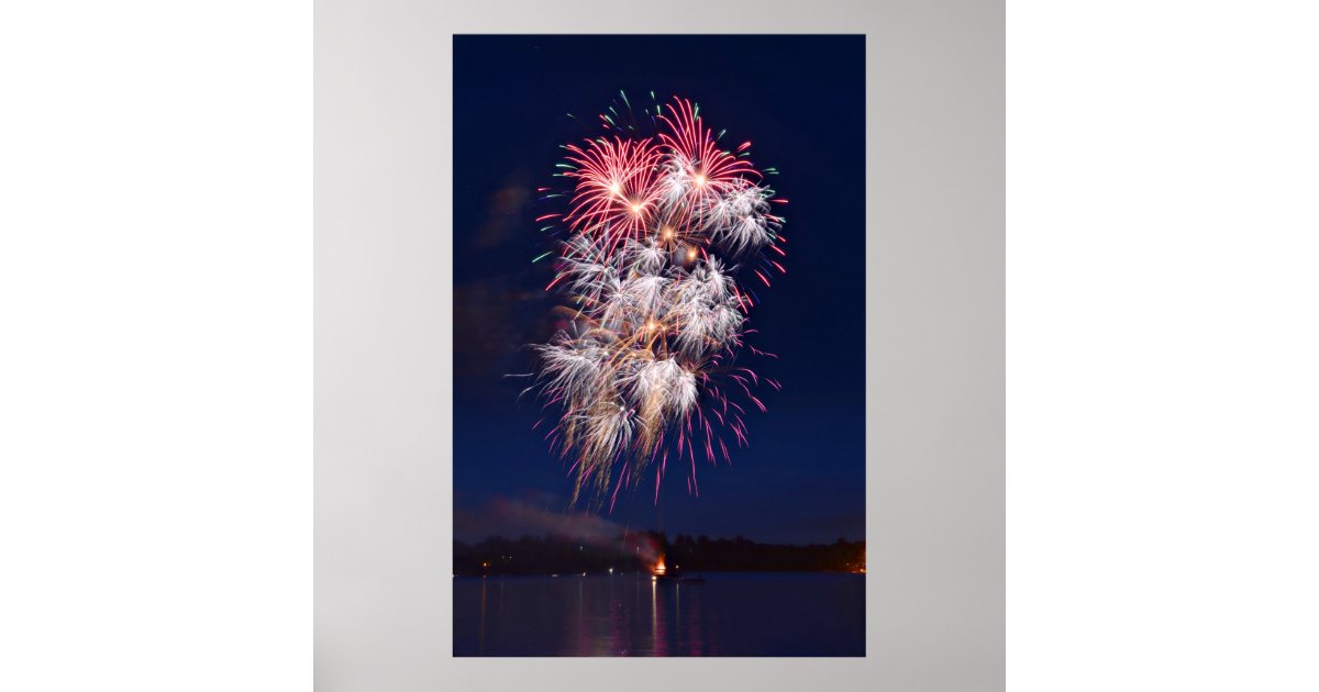 Fireworks 4th Of July Independence Day Poster | Zazzle