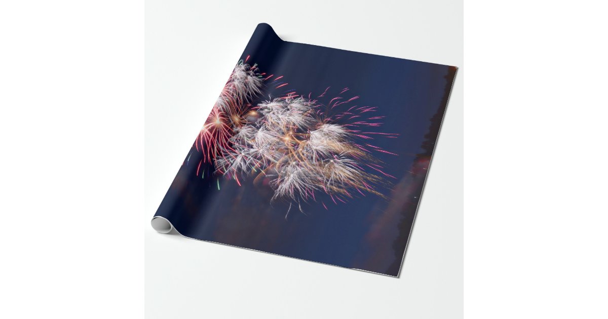 Fireworks 4th Of July Independence Day Wrapping Paper | Zazzle