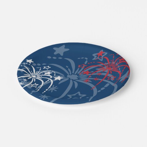 Fireworks 4th of July Party Paper Plate | Zazzle