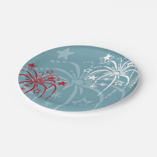 Fireworks 4th of July Party Paper Plate | Zazzle