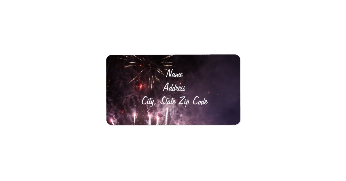 Fireworks Address Labels | Zazzle