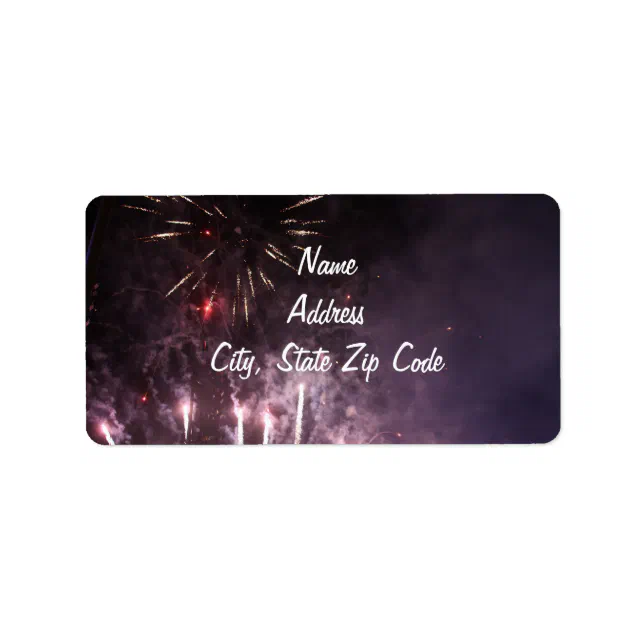 Fireworks Address Labels | Zazzle