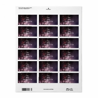 Fireworks Address Labels | Zazzle