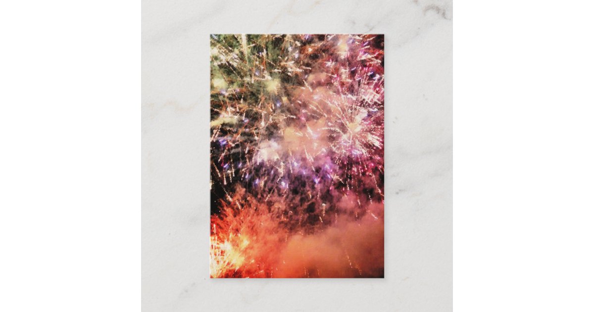 FIREWORKS BUSINESS CARD | Zazzle