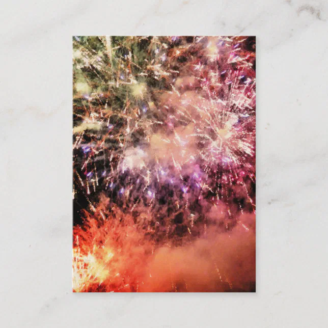FIREWORKS BUSINESS CARD | Zazzle
