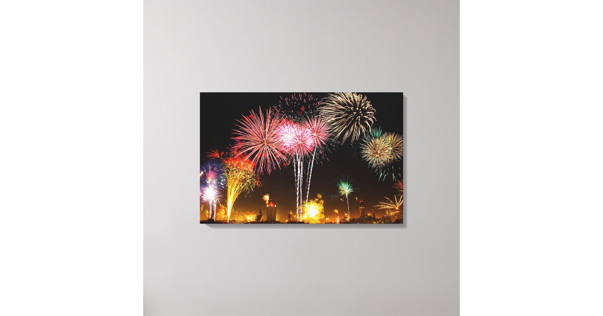 Fireworks Canvas Print | Zazzle