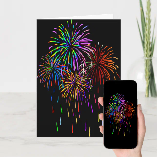 Fireworks Card | Zazzle