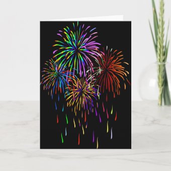 Fireworks Card | Zazzle