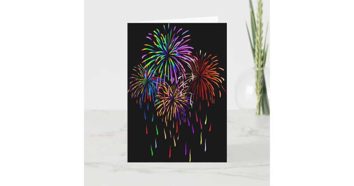 Fireworks Card | Zazzle