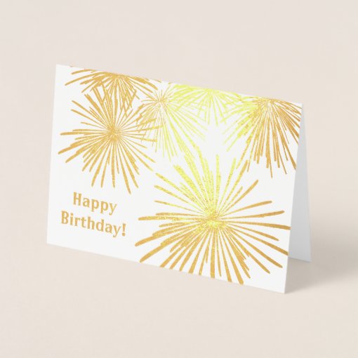 Fireworks Design Birthday Card | Zazzle