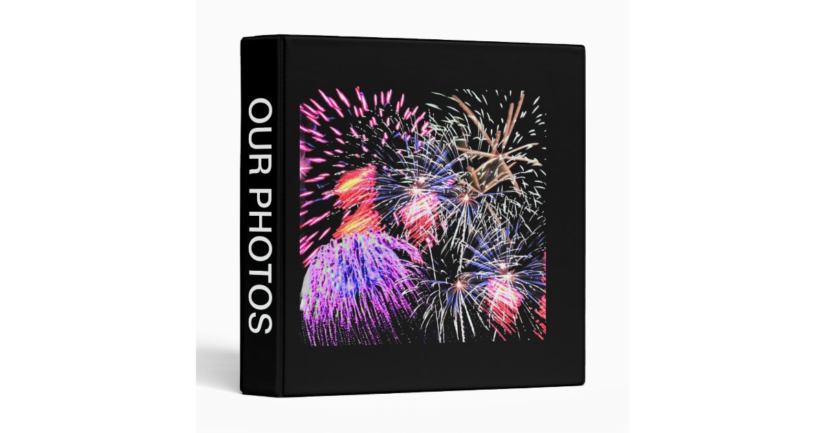 Fireworks Display 3 Ring Binder | Zazzle