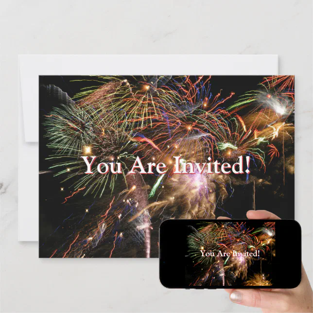 Fireworks Display Invitation | Zazzle