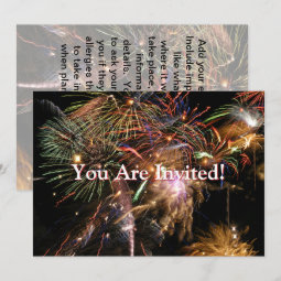 Fireworks Display Invitation | Zazzle