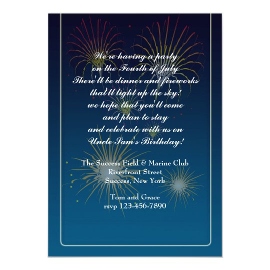 Fireworks Display Invitation | Zazzle.com