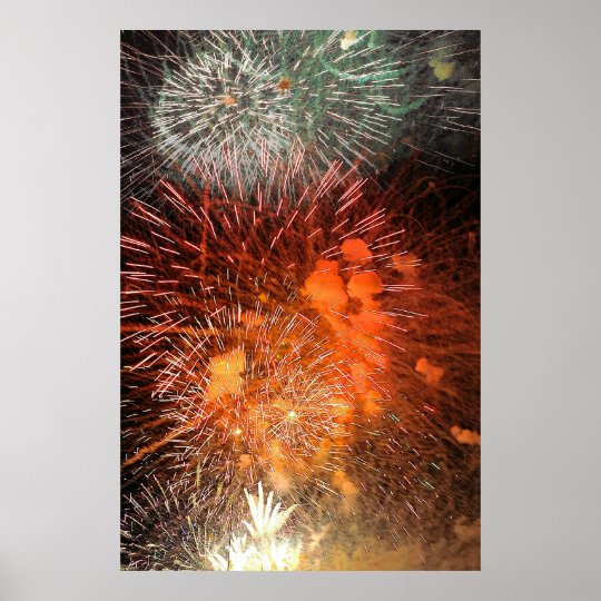 Fireworks Display Poster | Zazzle.com