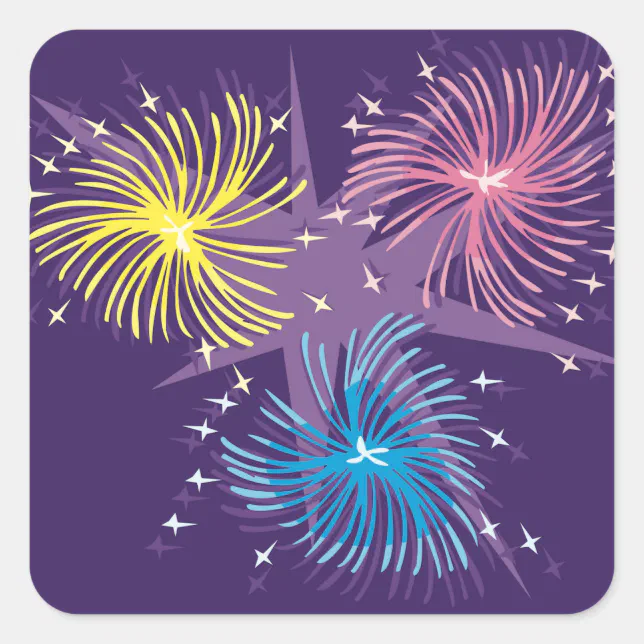 Fireworks Display Stickers | Zazzle