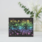 Fireworks exploding festive personalized invitation | Zazzle