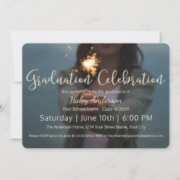 Fireworks Graduation Celebration Invitation | Zazzle