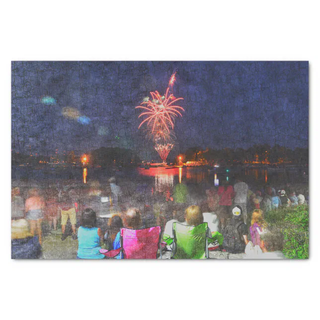 Fireworks Independence Day 4th Of July Tissue Paper | Zazzle